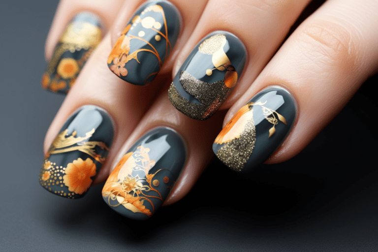 "the Whimsy of Cottagecore Nail Art for a Rustic-Chic Touch" - aestheticaly