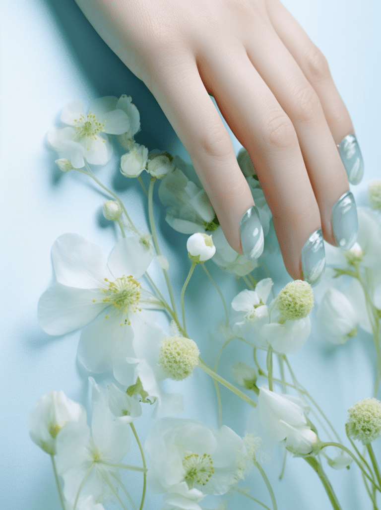 "the Whimsy of Cottagecore Nail Art for a Rustic-Chic Touch" - aestheticaly