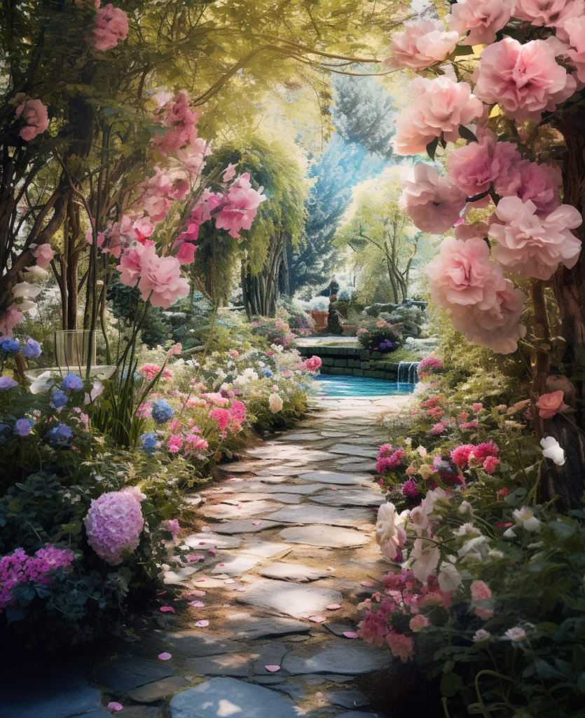 "Cultivating a Cottagecore Flower Garden Oasis" - aestheticaly