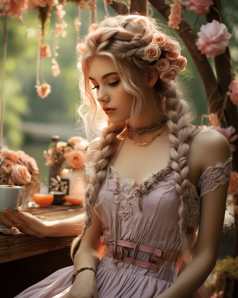 "Enchanting Cottagecore Hairstyles for a Serene Pastoral Charm ...